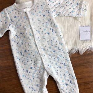 One Pieces | Baby Muslin Moon Stars Sleeper Onesie | Poshmark